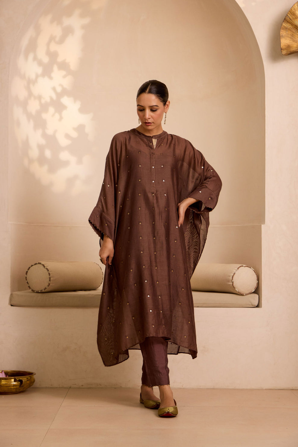 Ada - The Brown Kaaftan Set – mansinagdev